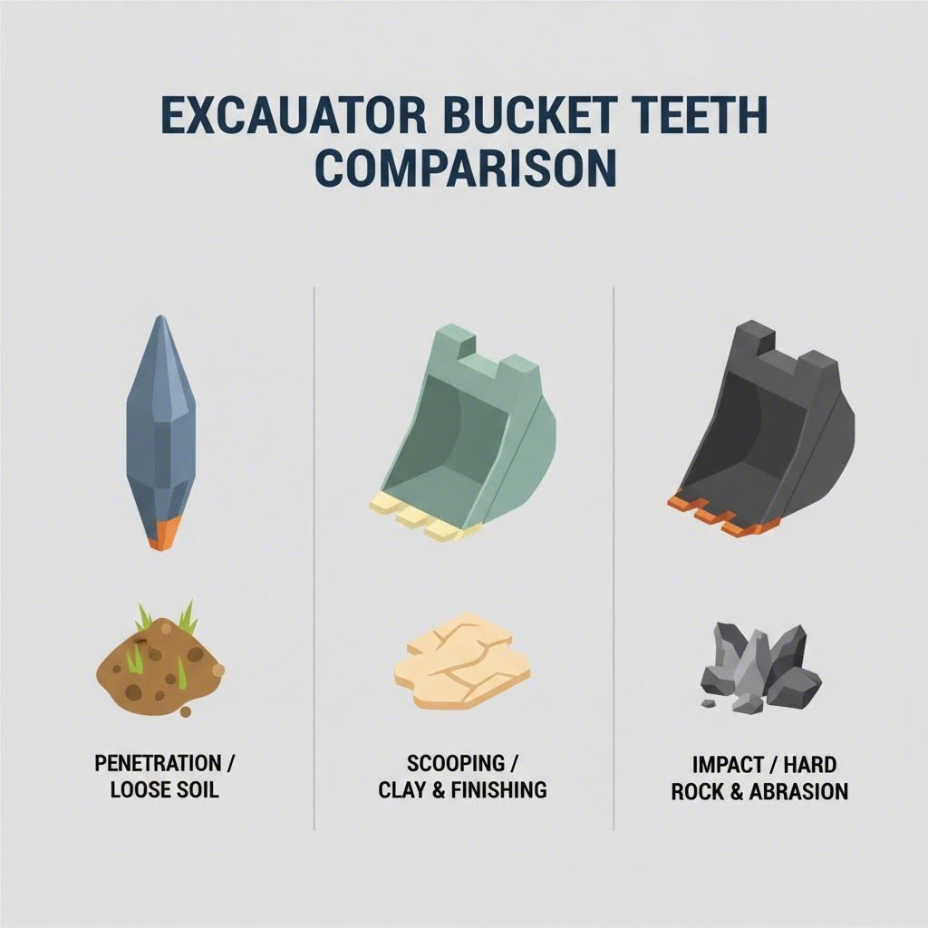 Find the Right Excavator Bucket Teeth: A Practical Guide - Doozergroup