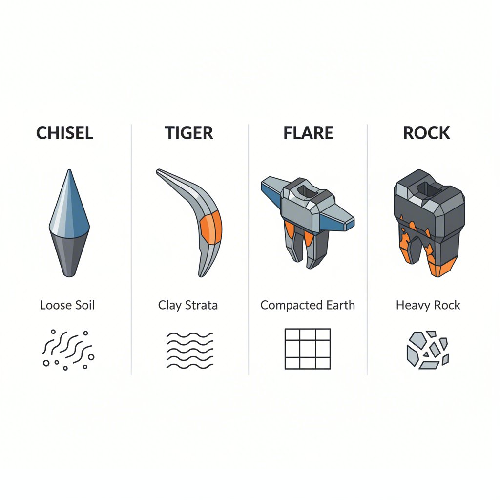 Boost Digging Power: Choosing Heavy-Duty Bucket Teeth - Doozergroup
