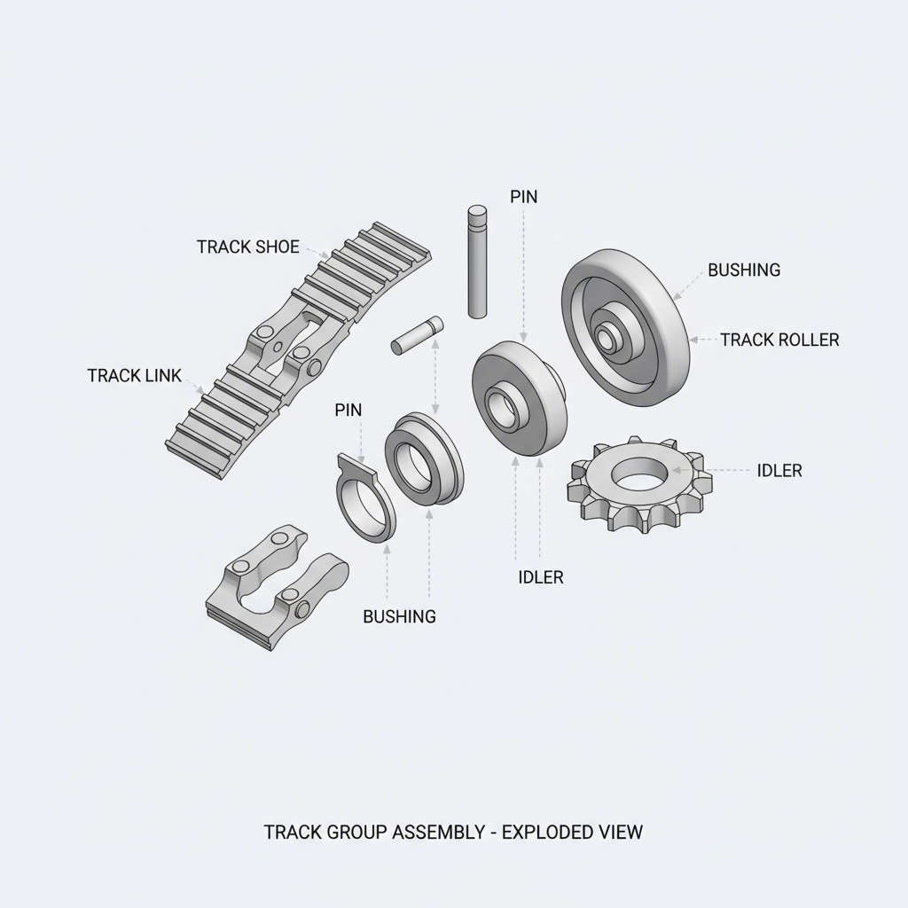 Track Group Assembly: Core Components, Process, and Selection - Doozergroup